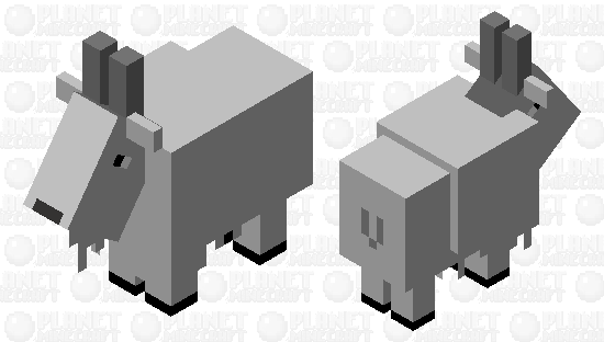 Simplistic Goat Minecraft Mob Skin