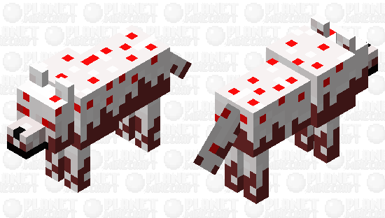 Angry Cake Wolf Minecraft Mob Skin