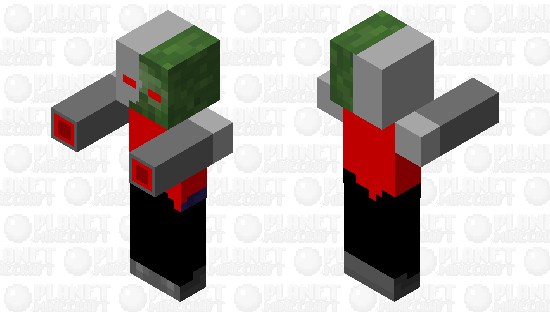 Cyber-Zombie Minecraft Mob Skin