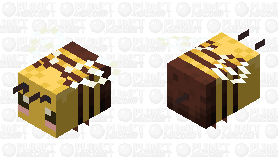 Cottagecore Bee Minecraft Mob Skin