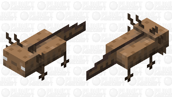 herobrines axolotl.cursed axolotl edition Minecraft Mob Skin