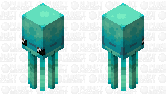 Cute Cartoony Squid Minecraft Mob Skin