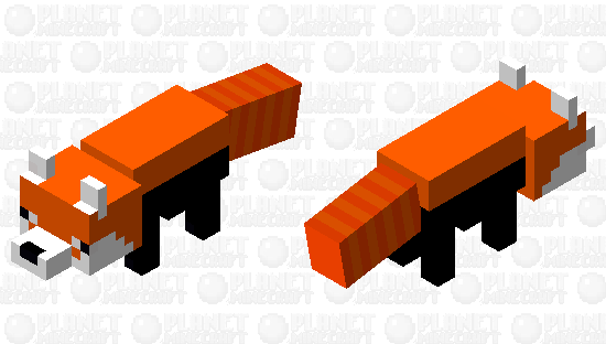 Red Panda Minecraft Mob Skin