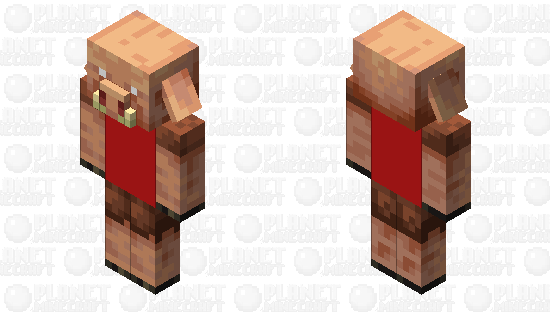 steve and alex love watching: Peppa Piglin Minecraft Mob Skin