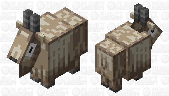 The Goat (Old Mob Design) (From Biome Vote) Minecraft Mob Skin