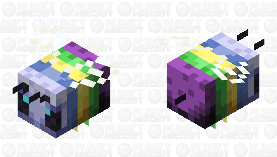 Plural Flag Bee Minecraft Mob Skin