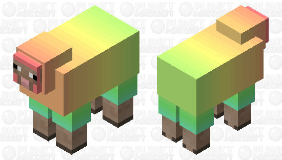 rainbow sheep 🌈 Minecraft Mob Skin