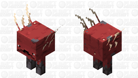 Strider with a mustache :) Minecraft Mob Skin