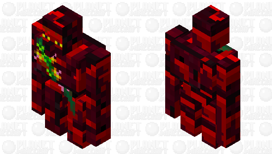 Glow obsidian golem Minecraft Mob Skin