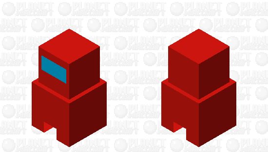 Among us: red Minecraft Mob Skin
