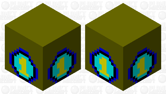 golden box '1' Minecraft Mob Skin