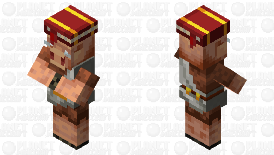 piglin/villager(remade/librarian) Minecraft Mob Skin