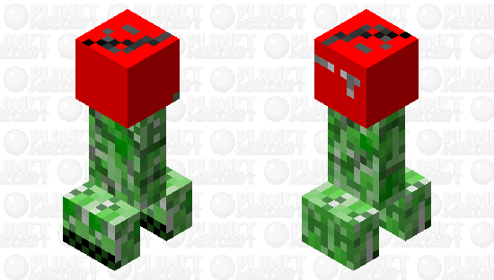 tnt kafalı creeper (TNT Head Creeper) Minecraft Mob Skin