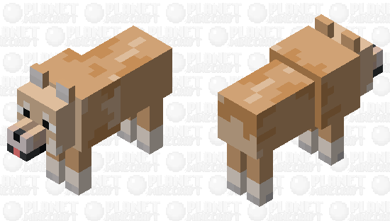Shiba Inu (requires OptiFine) Minecraft Mob Skin