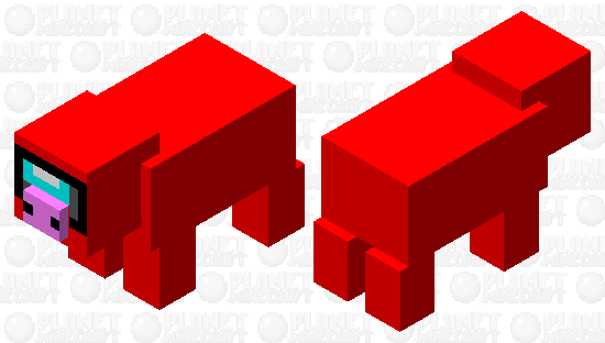 Red sus pig Minecraft Mob Skin