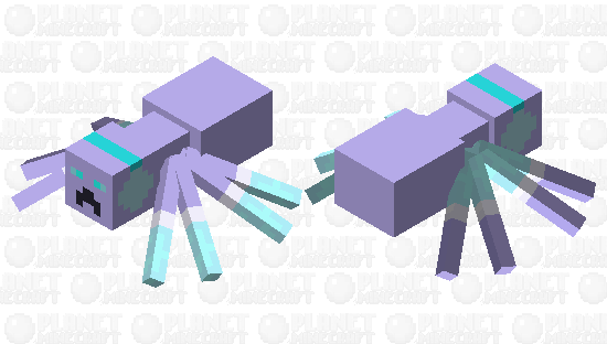 Snow Spider Minecraft Mob Skin