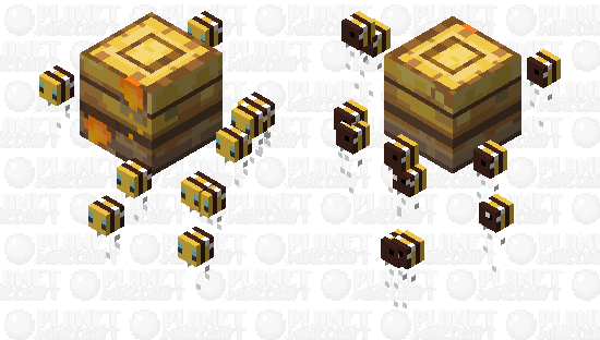 Honey Hive of Bees Minecraft Mob Skin