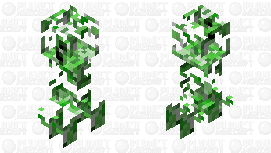 Crackling Gltich Creeper Minecraft Mob Skin