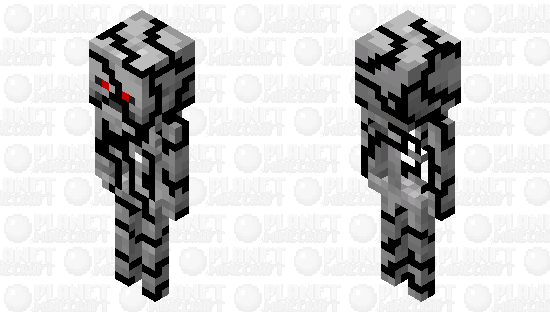 Corrupted Skeleton Minecraft Mob Skin