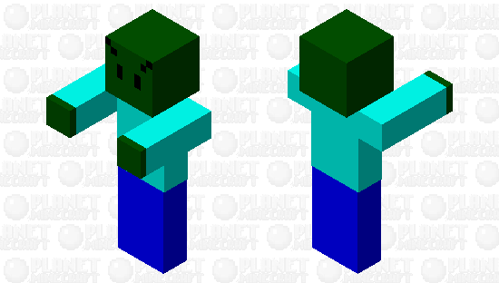 Zombie Angry Minecraft Mob Skin