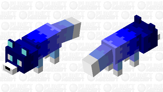 Ice Fox Minecraft Mob Skin