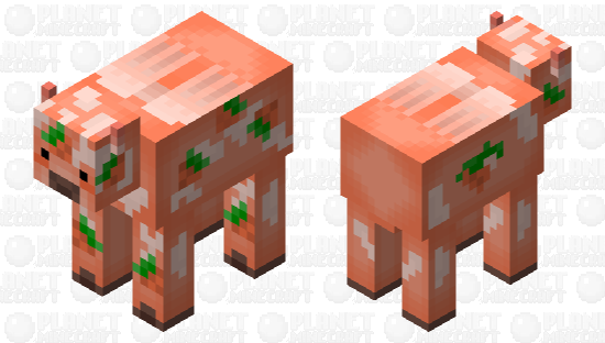 🍓 ~*~ Strawberry Cow! ~*~ 🍓 Minecraft Mob Skin