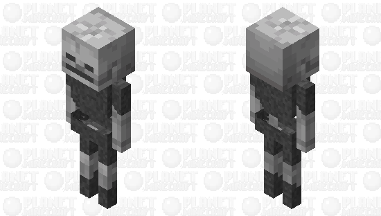 partially armored skeleton Minecraft Mob Skin