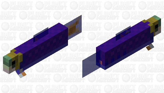 Blu fish Minecraft Mob Skin