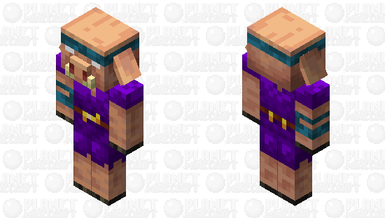 The Piglin Fungus Throwers Minecraft Mob Skin
