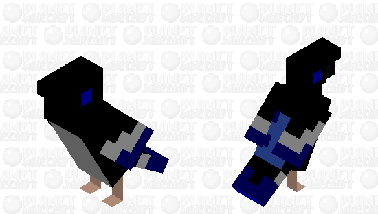 black billed magpie Minecraft Mob Skin