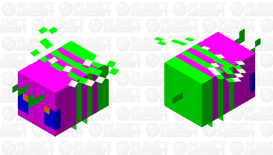 Angry Strange Bee Minecraft Mob Skin