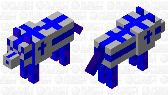 the wolf of Light Minecraft Mob Skin