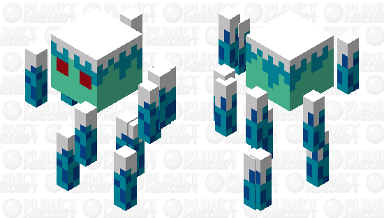 Ice Blaze Minecraft Mob Skin