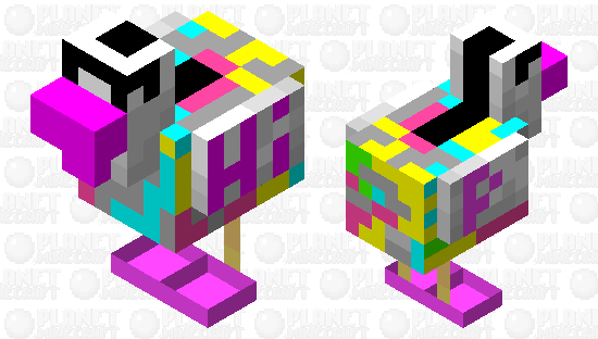 Party Chicken Minecraft Mob Skin