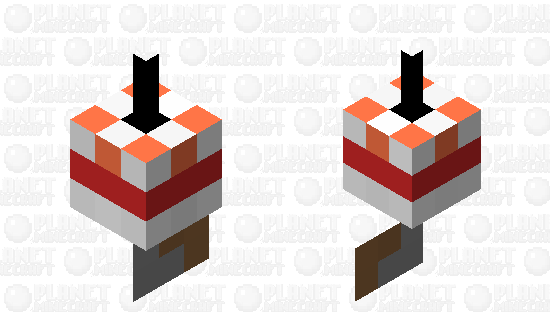 fishing bobber with worm Minecraft Mob Skin