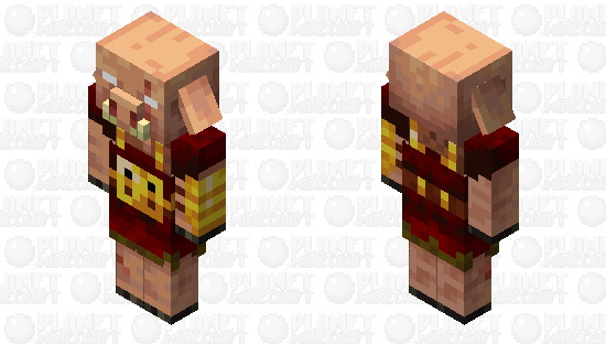 The Armored Piglin Minecraft Mob Skin
