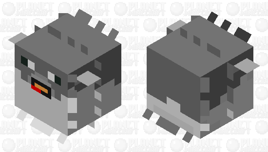 pufferfish eating carrot meme Minecraft Mob Skin