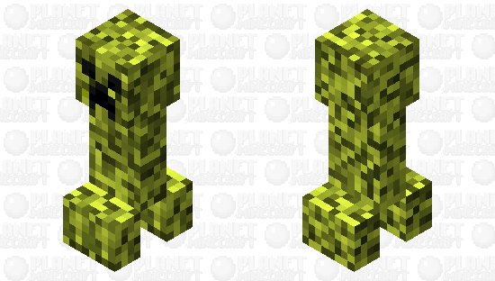 Yellow Creeper Minecraft Mob Skin