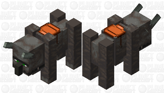 player tamed Ravager Minecraft Mob Skin