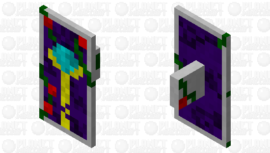 Ancient Diamond Scepter Shield (Obsidian Plated) Minecraft Mob Skin