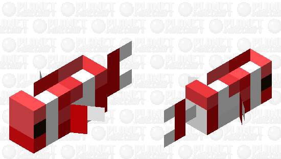Red Clownfish Minecraft Mob Skin
