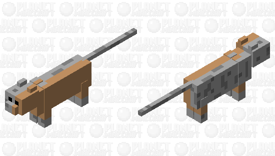 Half ROBOT Half CAT Minecraft Mob Skin