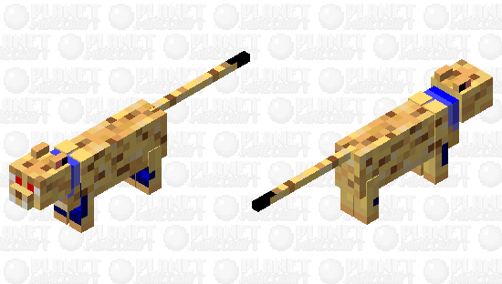 Blue team ocelot Minecraft Mob Skin