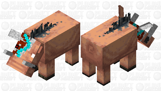 Ancient Hoglin Minecraft Mob Skin