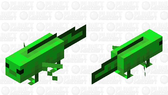 Axolotl / Green / version: FmWild57 Minecraft Mob Skin