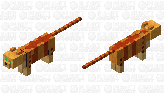 Red tabby cat Minecraft Mob Skin