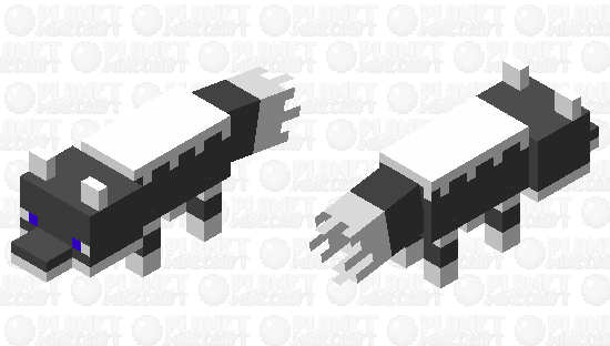 gray fox Minecraft Mob Skin