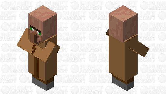 Derp Villager Minecraft Mob Skin