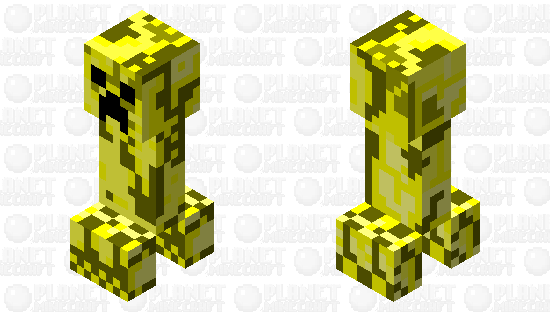 Golden creeper Minecraft Mob Skin