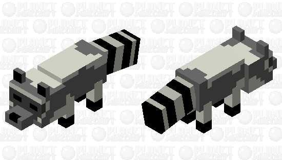 Racoon Minecraft Mob Skin